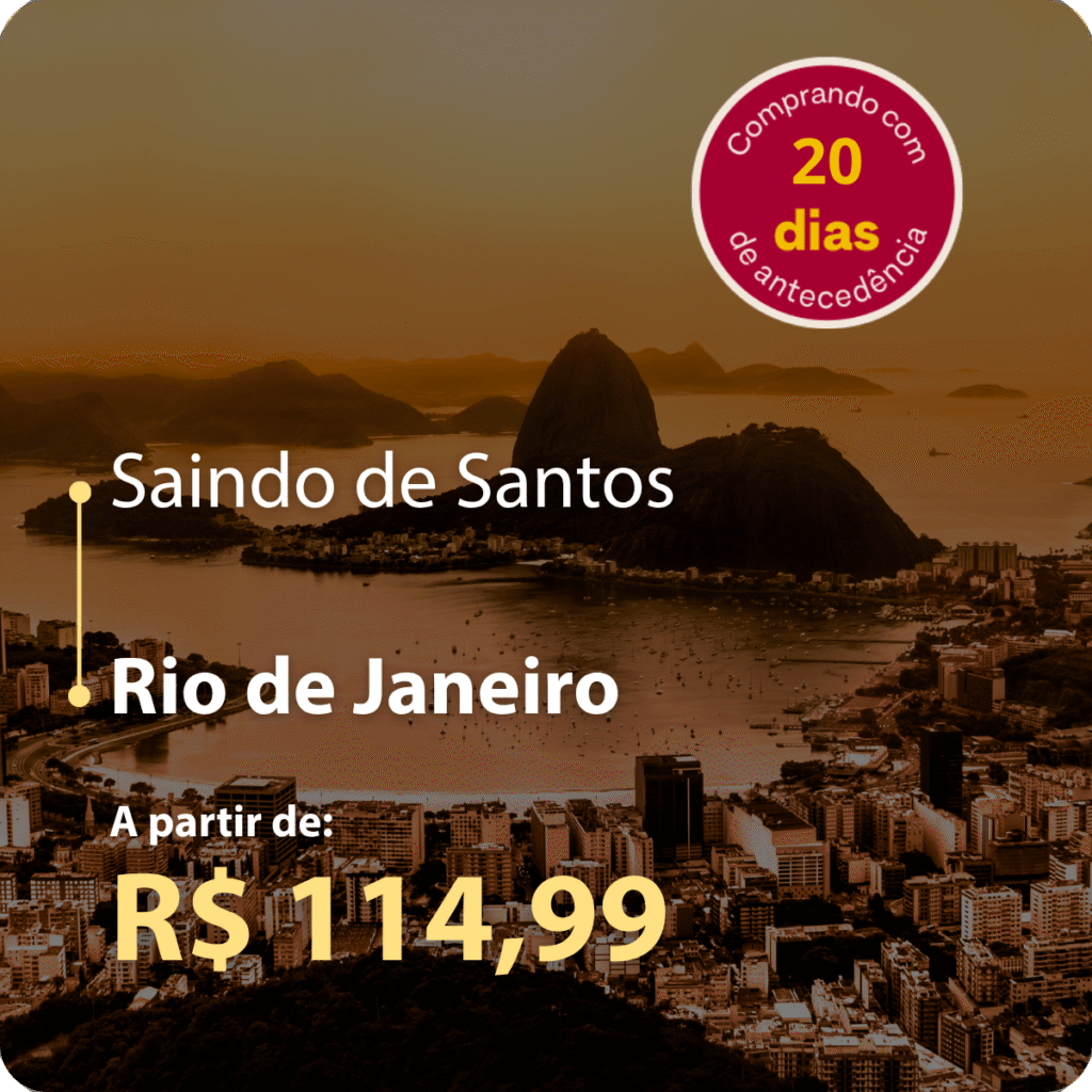 Ofertas antecipadas - Viaje Guanabara